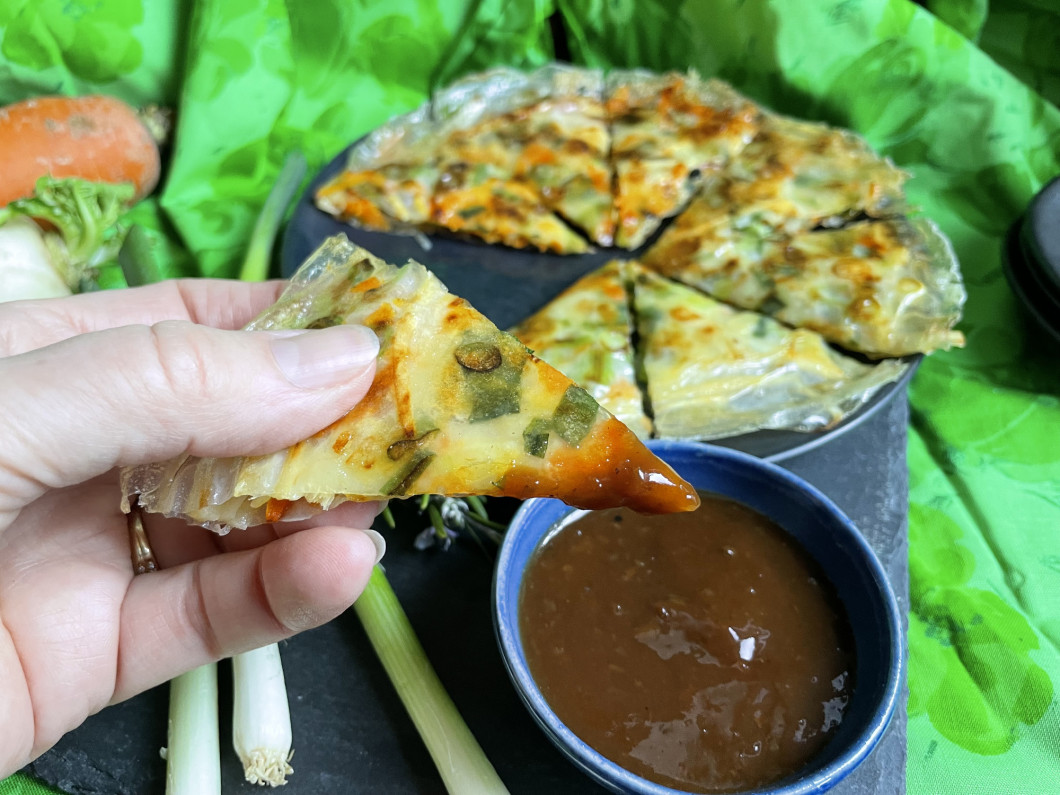 Zöldséges rizslepény /Halmos Mónika/