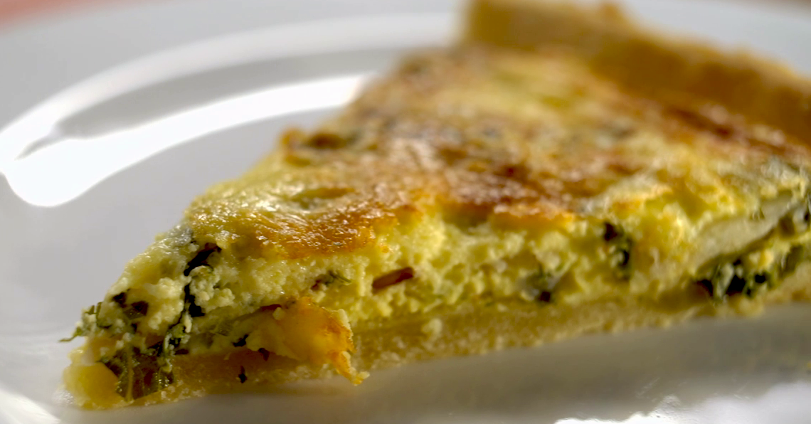 Krémsajtos zöldséges quiche | egy.hu